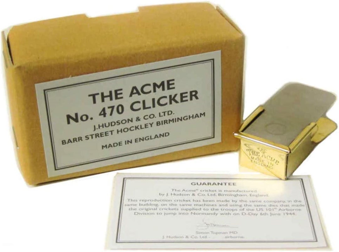 UK Made US WW2 No. 470 ACME Clicker. the Original Paratrooper Cricket ...