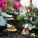 Miniature Set of 2 Delightful Lazy Gnomes One is Reading the Other is ...