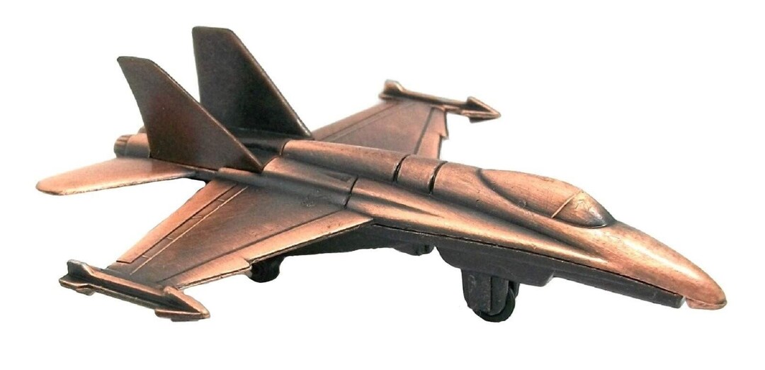 F-18 Hornet Jet Fighter USAF Plane Die Cast Metal Pencil Sharpener Desk ...