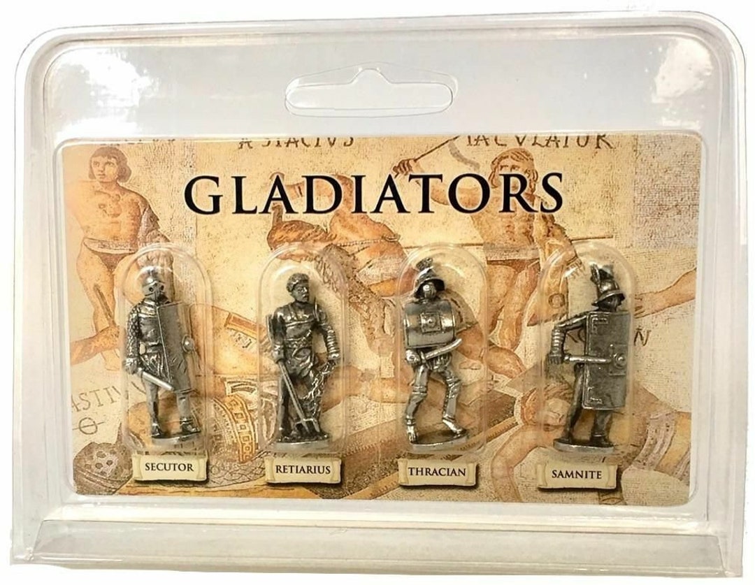 Set of 4 Pewter Roman Gladiator Figures. Lovely Quality - Etsy