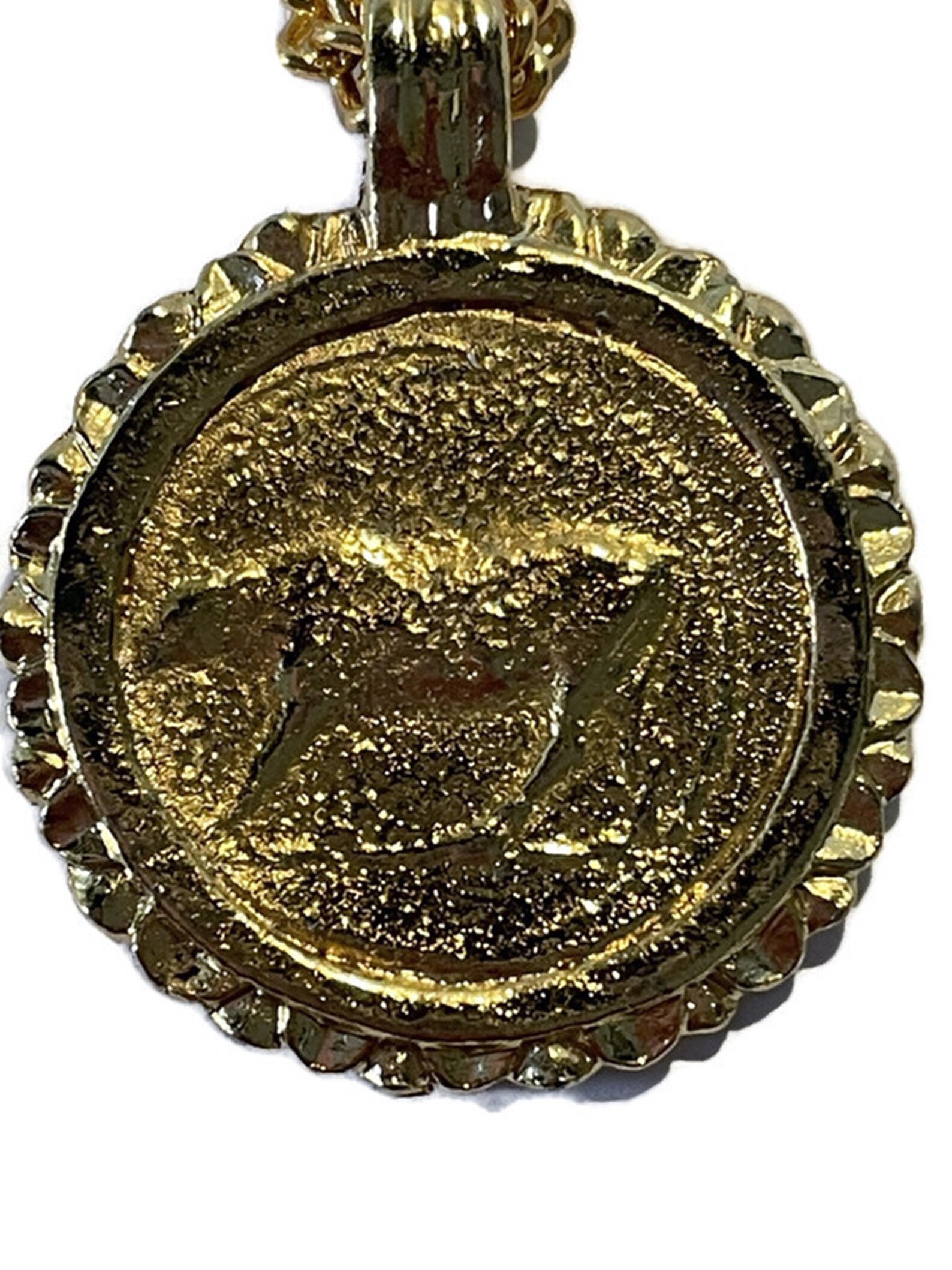 Roman Caesar Gold Plated Gold Coin Pendant on A Chain - Etsy