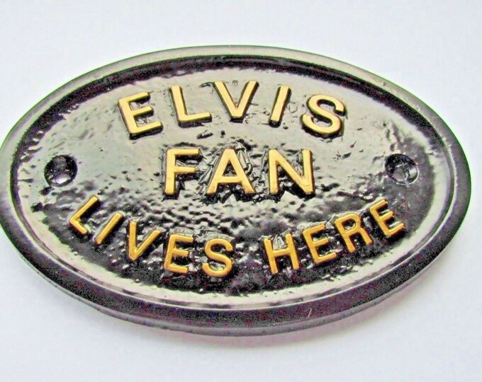 Biker Elvis Metal Sign - Etsy