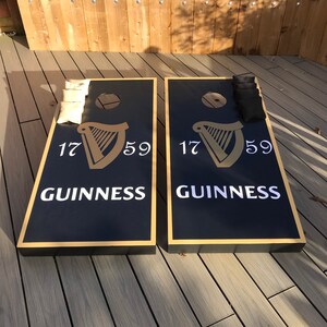 Guinness Cornhole Game Bean Bag Toss - Etsy UK