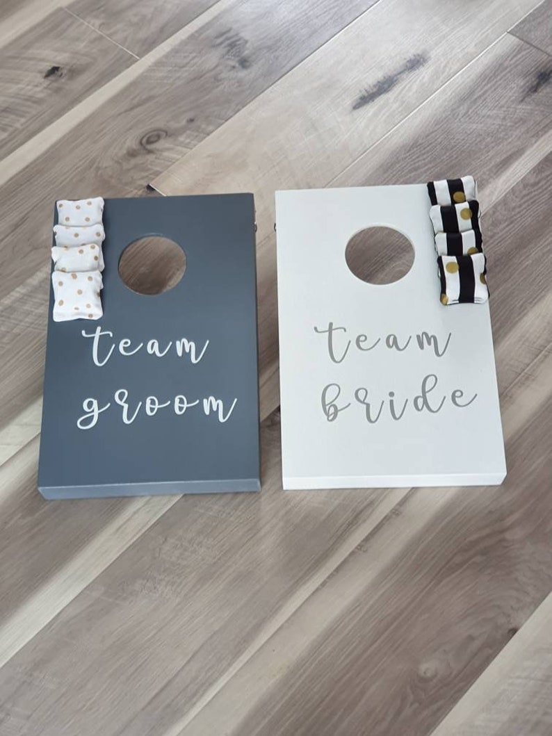 Mini Team Bride Vs Team Groom Wedding Lawn Game Garden Game - Etsy UK