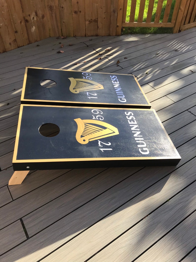 Guinness Cornhole Game Bean Bag Toss - Etsy UK