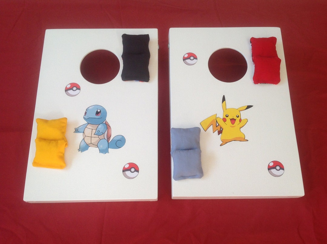 Pokemon Bean Bag Toss cornhole Garden Game - Etsy