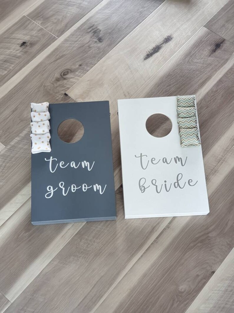 Mini Team Bride Vs Team Groom Wedding Lawn Game Garden Game - Etsy UK