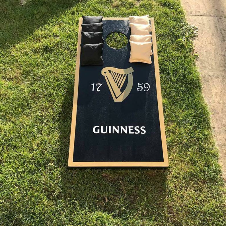 Guinness Cornhole Game Bean Bag Toss - Etsy UK