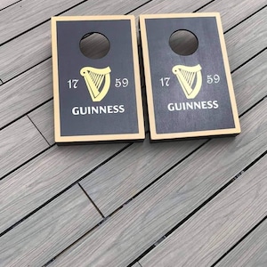 Guinness Cornhole Game Bean Bag Toss - Etsy UK