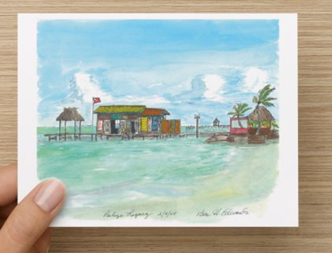 Breeze in Belize - Note Cards - Etsy