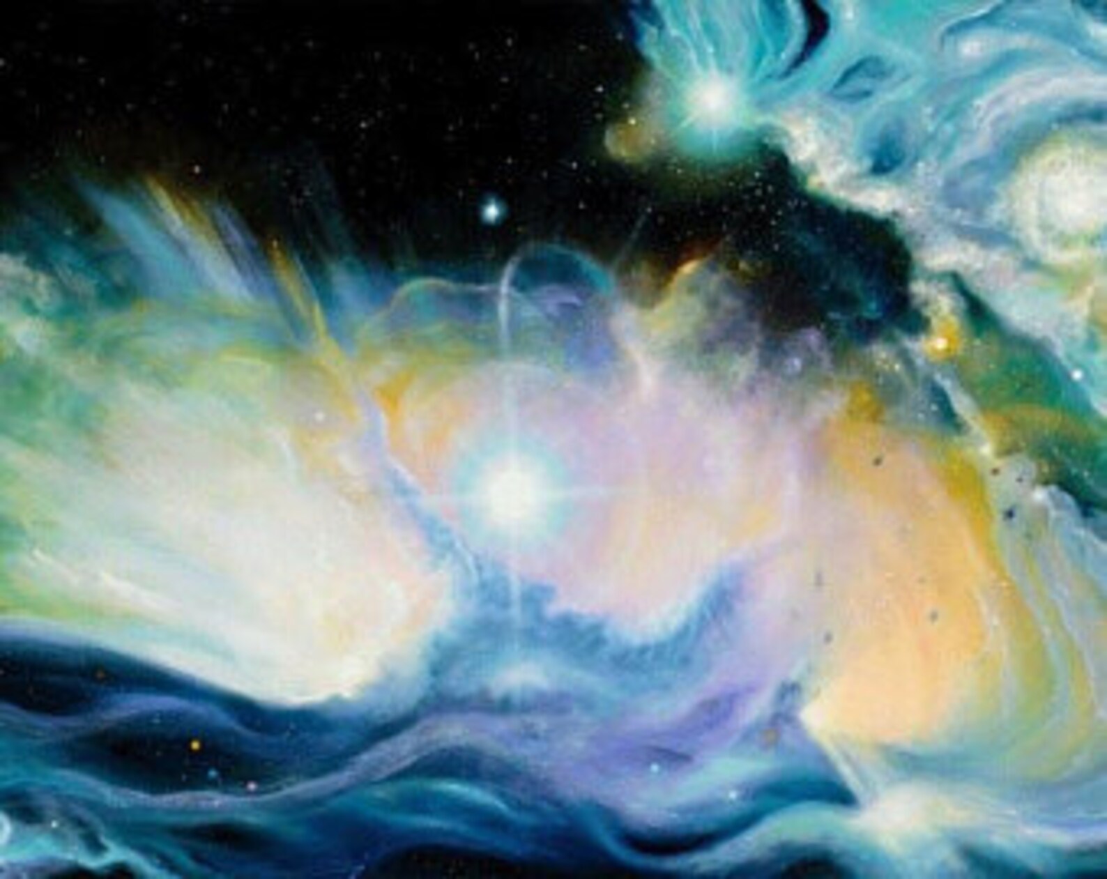 Abstract Space Oil Painting Original Large Canvas 'in the - Etsy