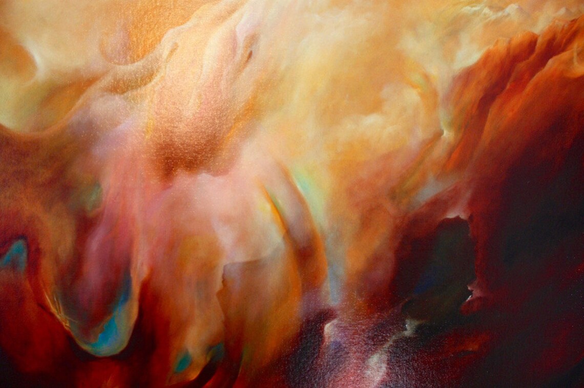 Large Canvas Abstract Painting of ' Venus' Our - Etsy