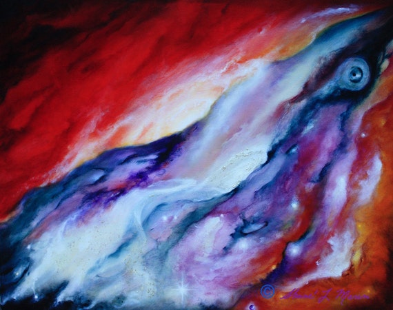 Abstract Oil Painting. Universal Theme. when Galaxies | Etsy
