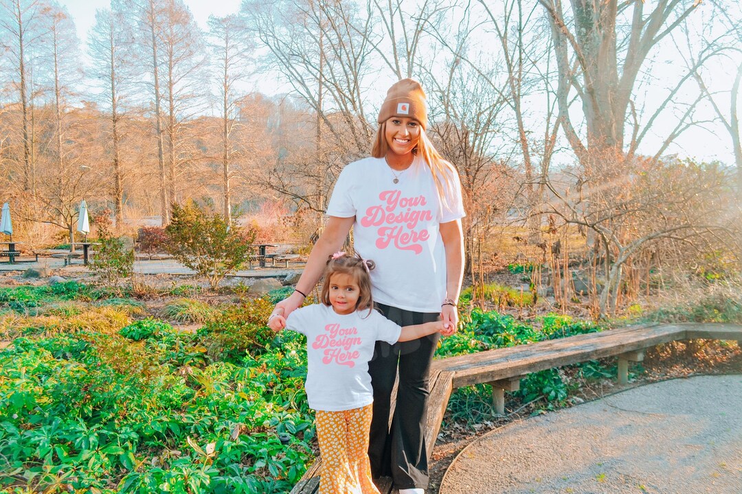 Mommy and Me T-shirt Mockup Models | Mother Daughter Shirt | Toddler ...