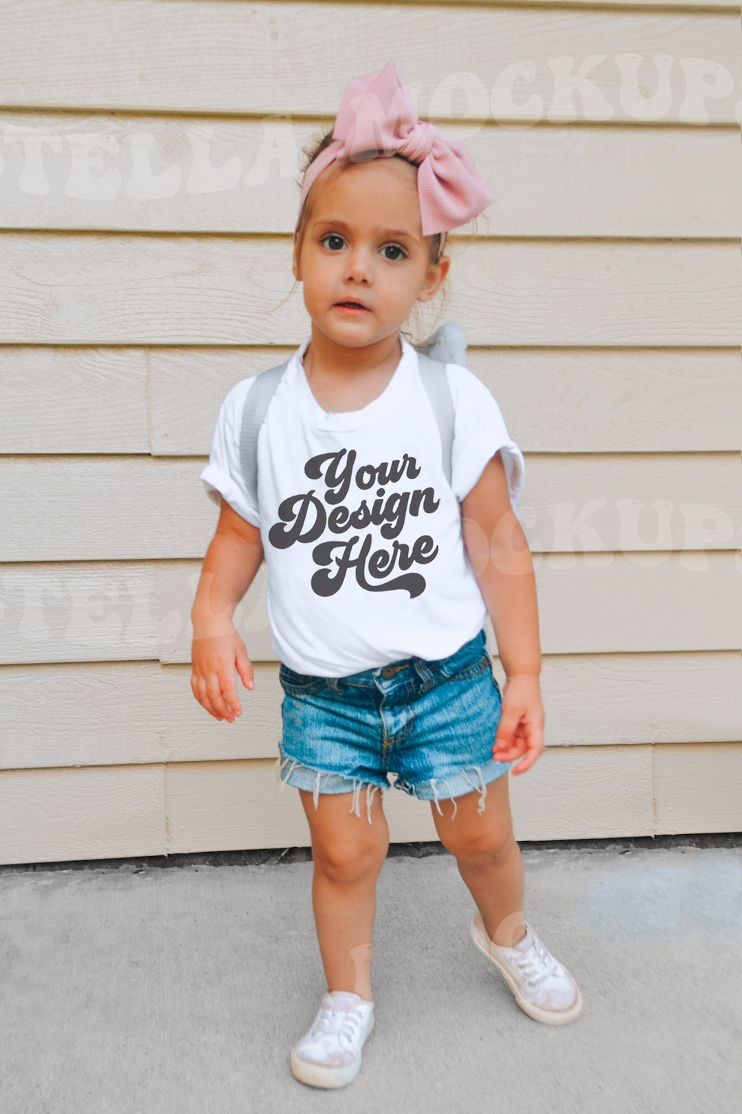 Kids T-shirt Mockup | Boho Model | Childs White Shirt Mock up | Baby ...