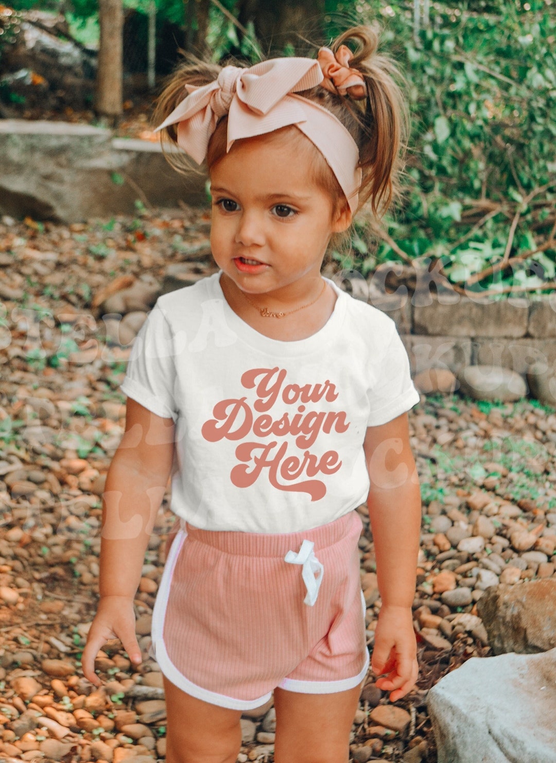 Kids T-shirt Mockup | Boho Model | Childs White Shirt Mock up | Baby ...