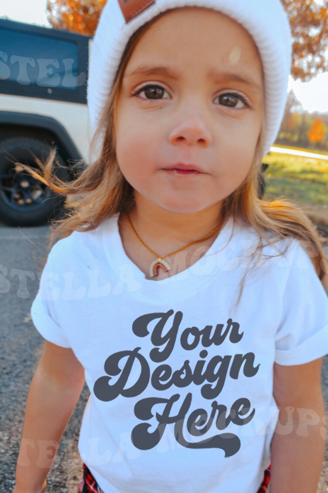 Kids White T-shirt Mockup | Boho Toddler Model | Childs Shirt Mock up ...