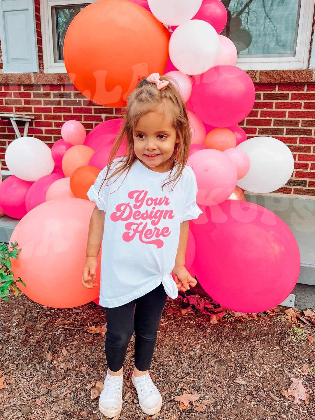 Kids White T-shirt Mockup Model Childs Boho Toddler Shirt - Etsy