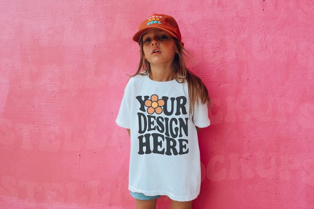 Kids Gildan T-shirt Mockup Model | Childs White Shirt Mock up | Baby ...