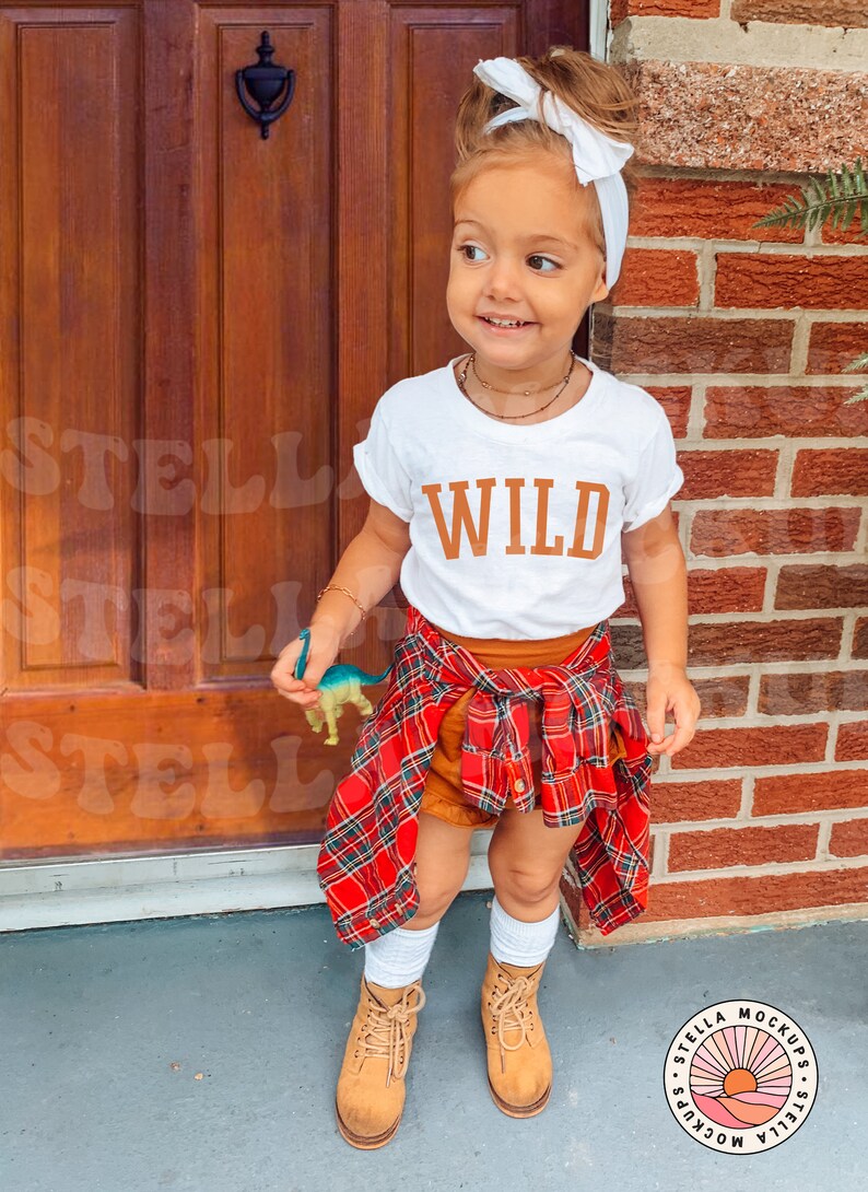Kids T-shirt Mockup | Boho Model | Childs White Shirt Mock up | Baby ...