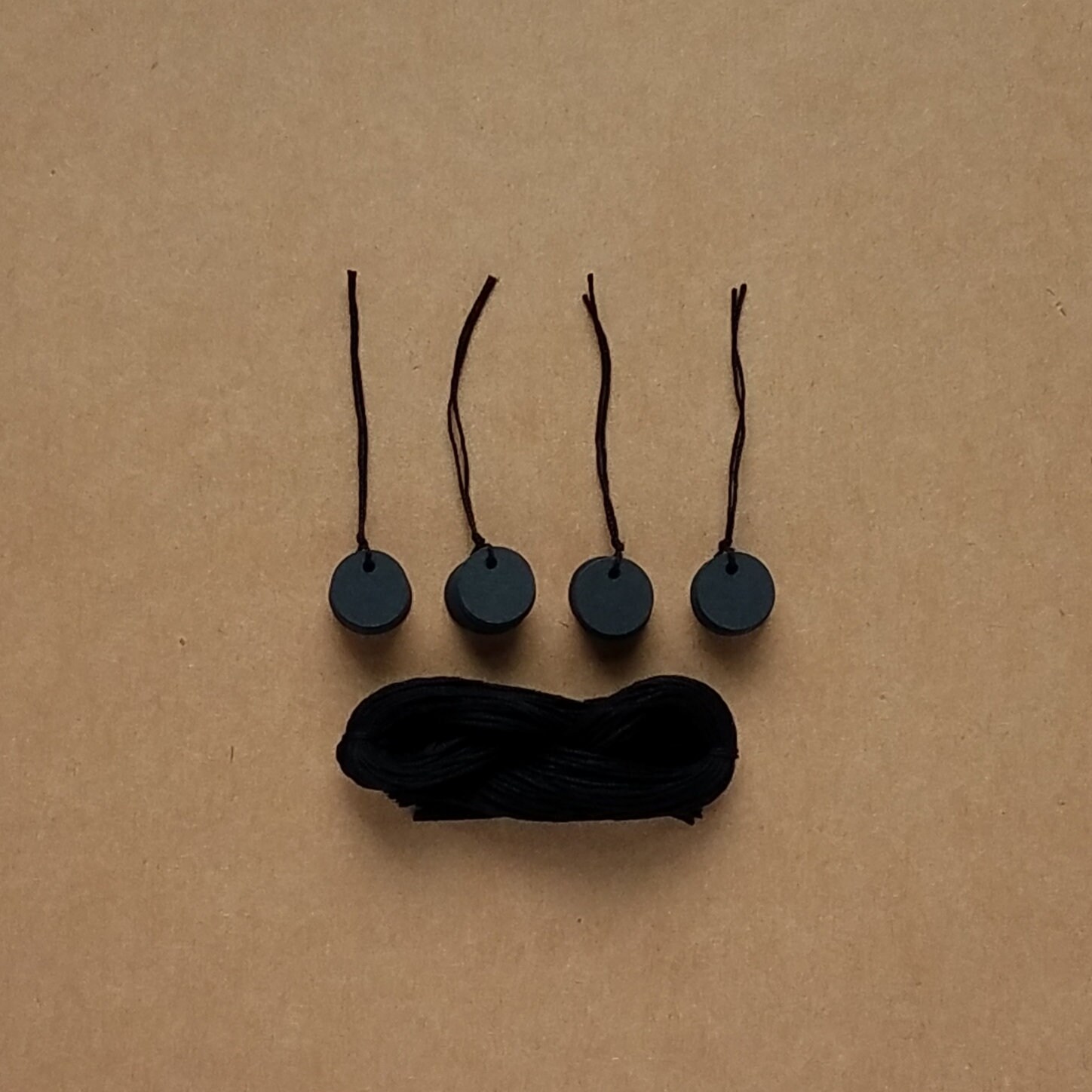 Round Black Tags W/black String Included untied 5 Sizes to - Etsy