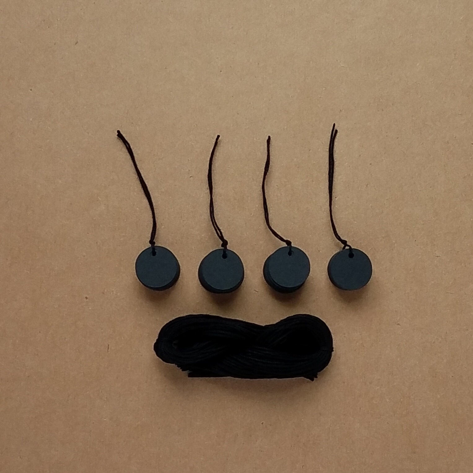 Round Black Tags W/black String Included untied 5 Sizes to - Etsy