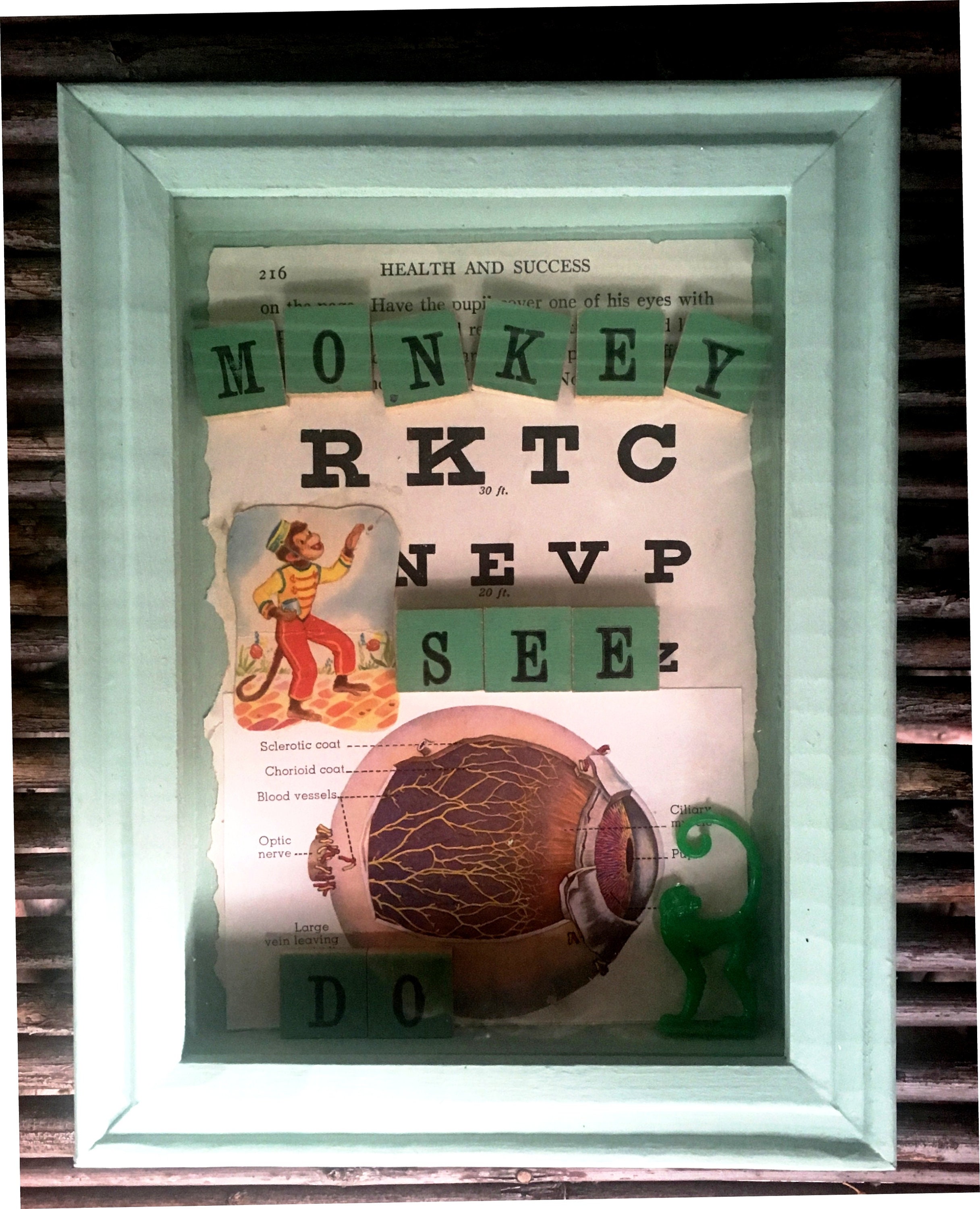 Whimsical Decor, Shadow Box Collage W Vintage Ephemera and Letters - Etsy