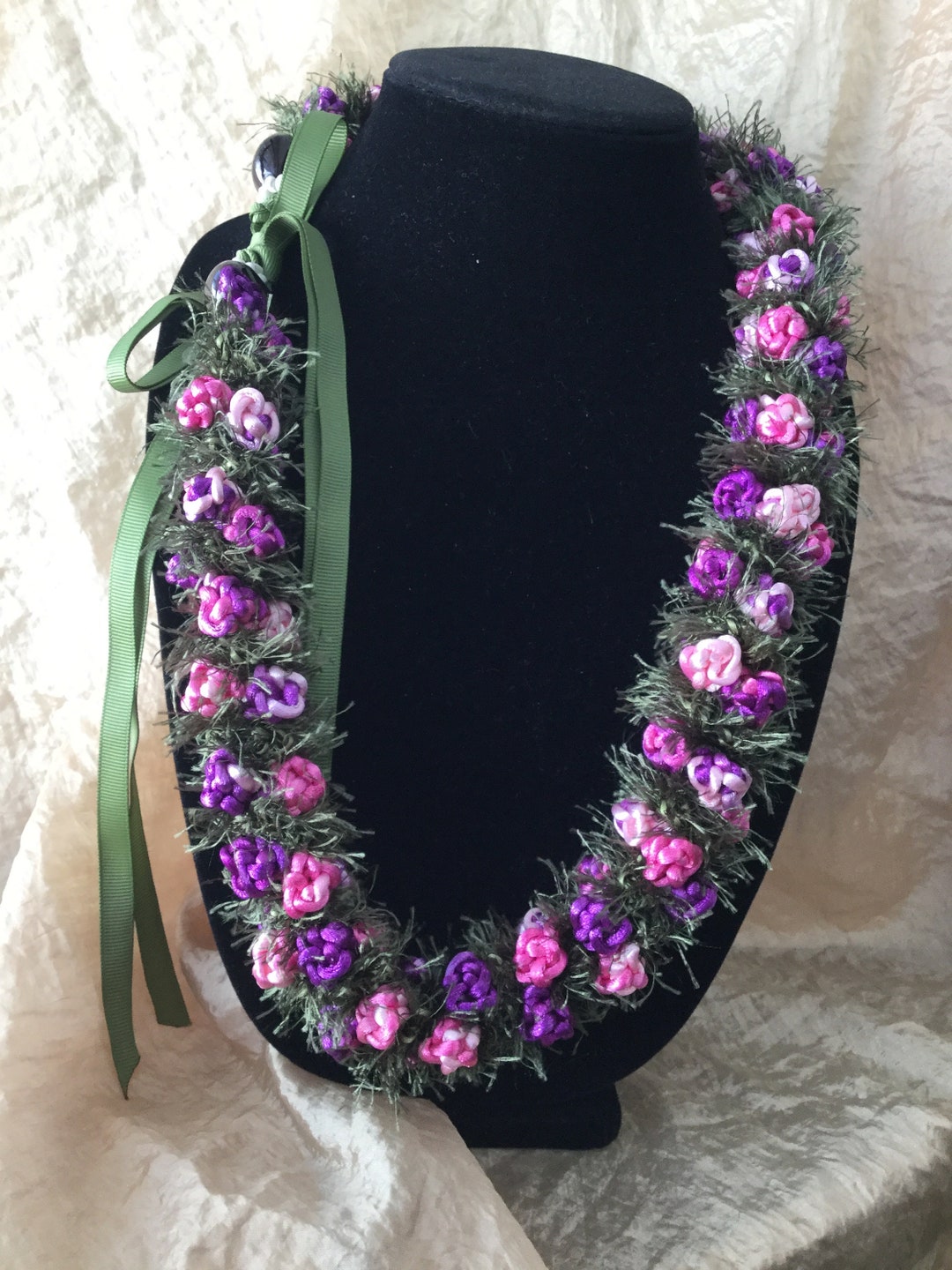 Pretty in Pink and Purple Hawaiian Lei - Etsy