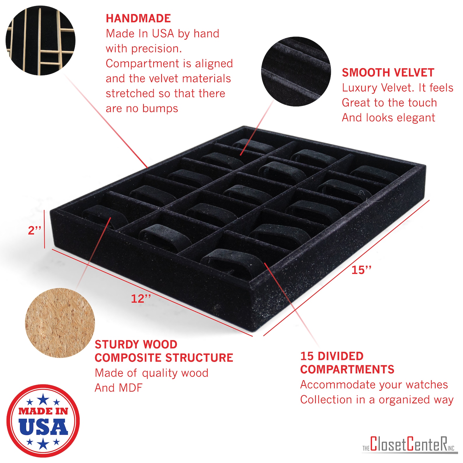 FREE SHIPPING Watch drawer Organizer Jewelry Organizer Wood | Etsy