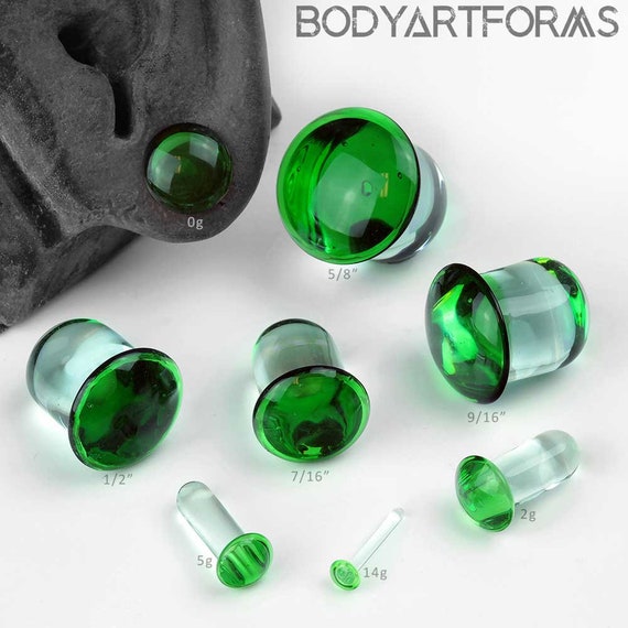 14g single flare glass plugs store