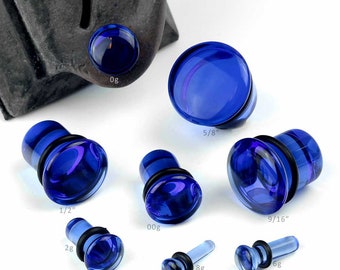 Single Flare Glacier Glass Plugs 8g 6g 4g 2g 6mm 1g | Etsy