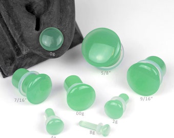 Single Flare Glacier Glass Plugs 8g 6g 4g 2g 6mm 1g | Etsy