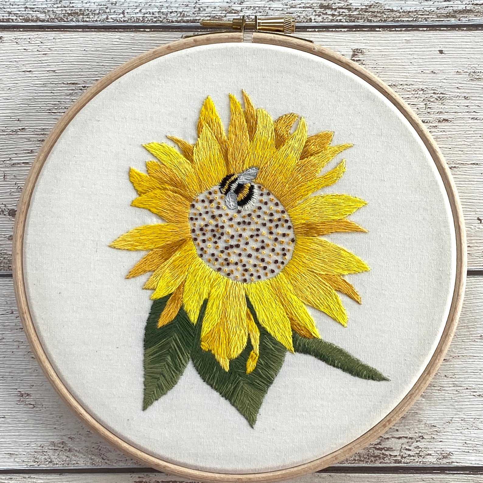 Sunflower Hand Embroidery Pattern | PDF Pattern | Digital Pattern ...