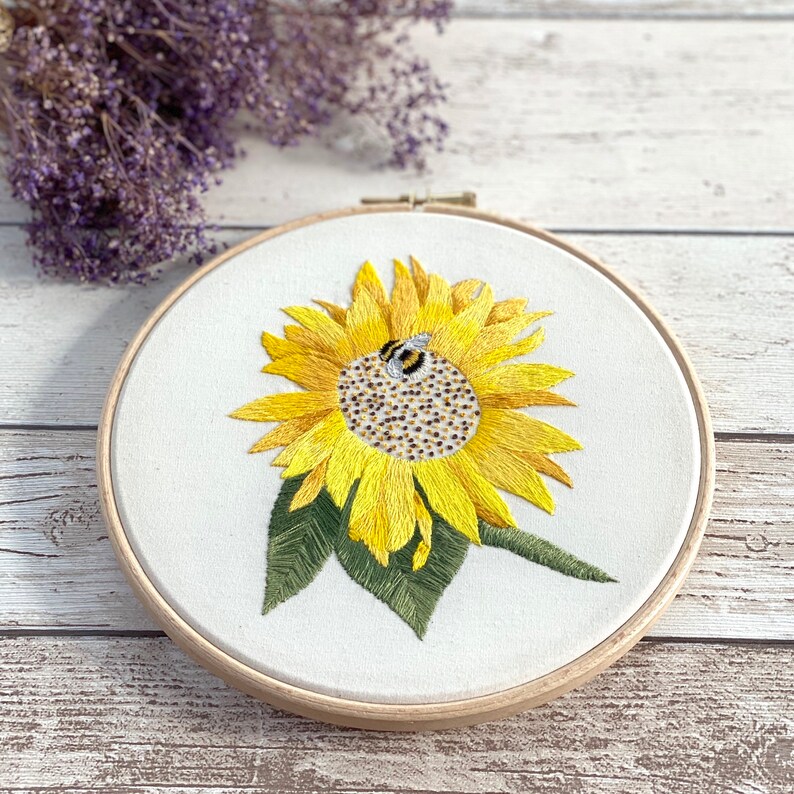 Sunflower Hand Embroidery Pattern Free | Custom Embroidery Sunflower Hand Embroidery Pattern Free | Custom Embroidery