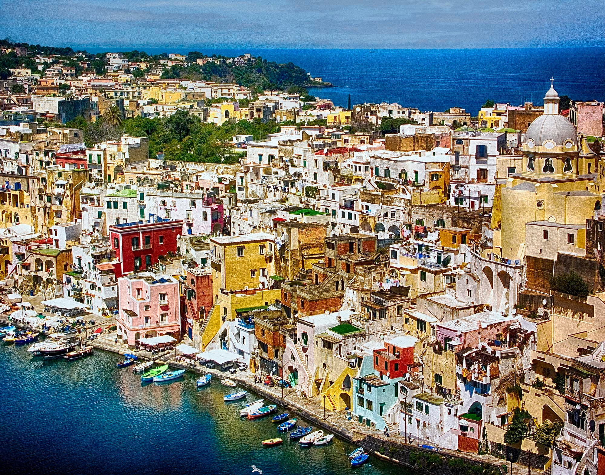 Italy Travel, Italy Coast, Procida Isle, Naples Italy, Procida Harbor ...