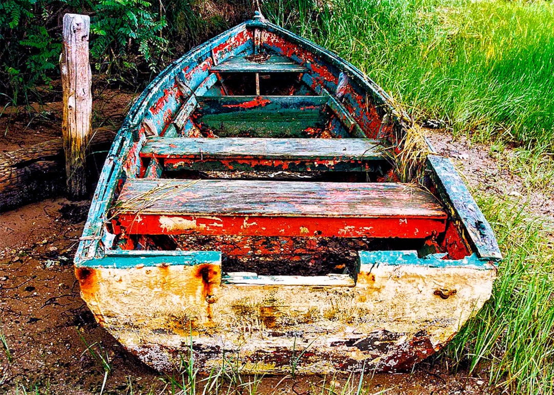 Vintage Wooden Row Boat