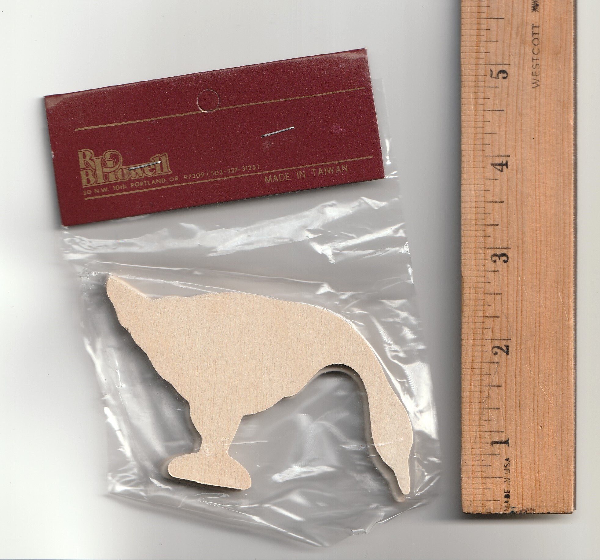 Unfinished Wood Goose Shape Cutout Craft Blank Christmas Ornament ...