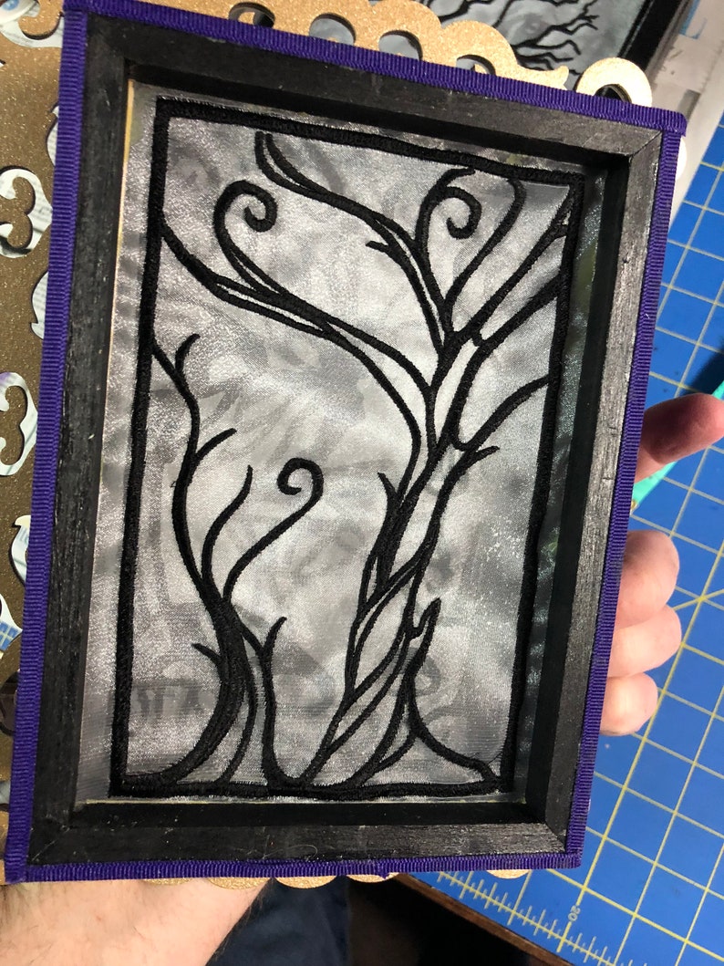 Shadow Box Embroidered Wonderment: Magic Fairy Garden - Etsy