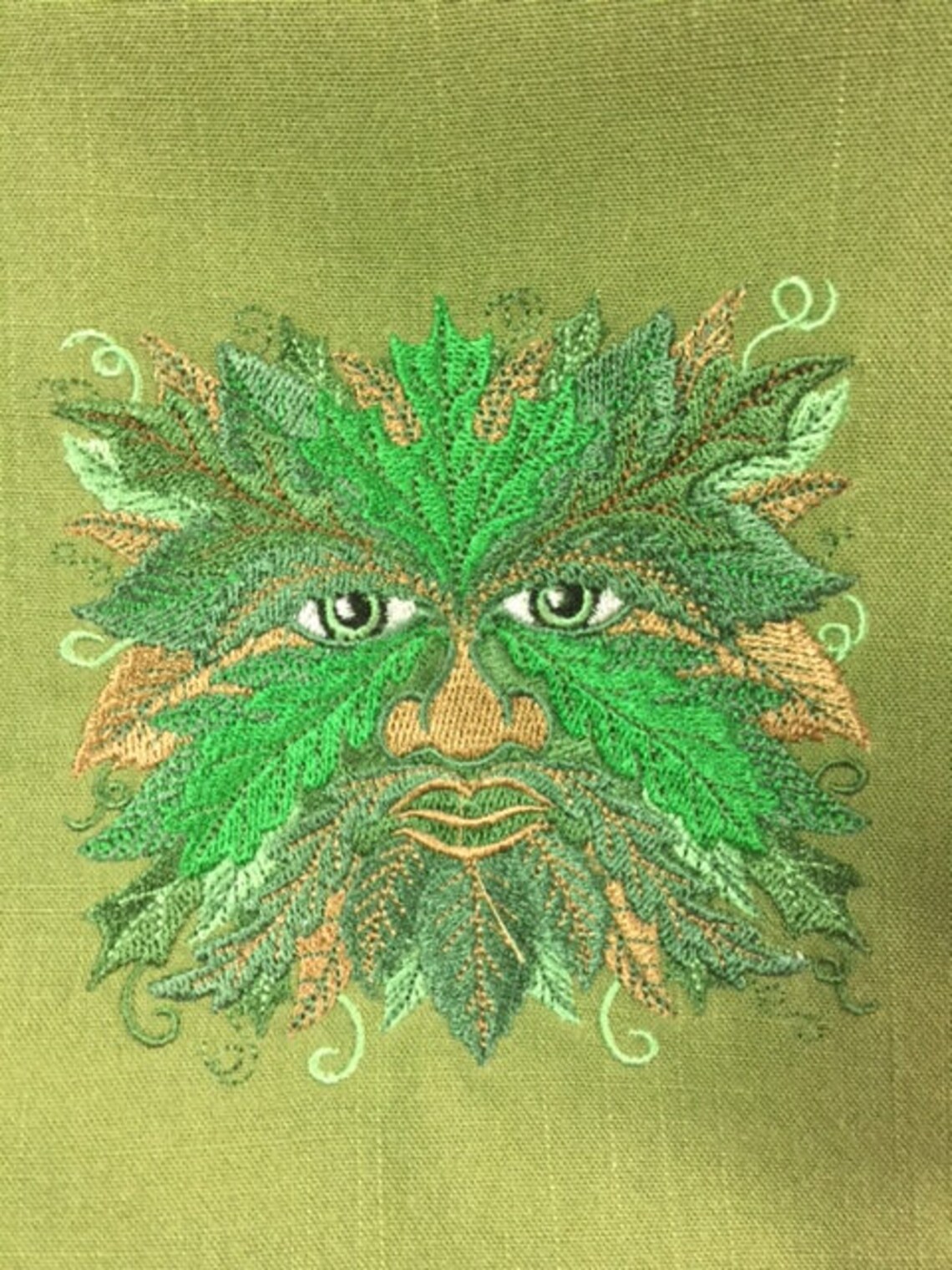Green Man Altar Cloth | Etsy