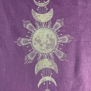 The Golden Moon Phases : Altar Cloth - Etsy