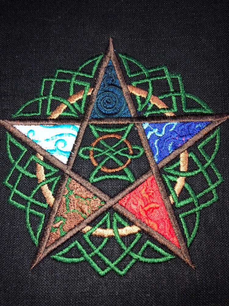 The Five Elements Pentacle Altar Cloth | Etsy