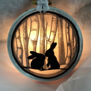 Embroidered Wonderment : Shadow Box Ornaments. - Etsy