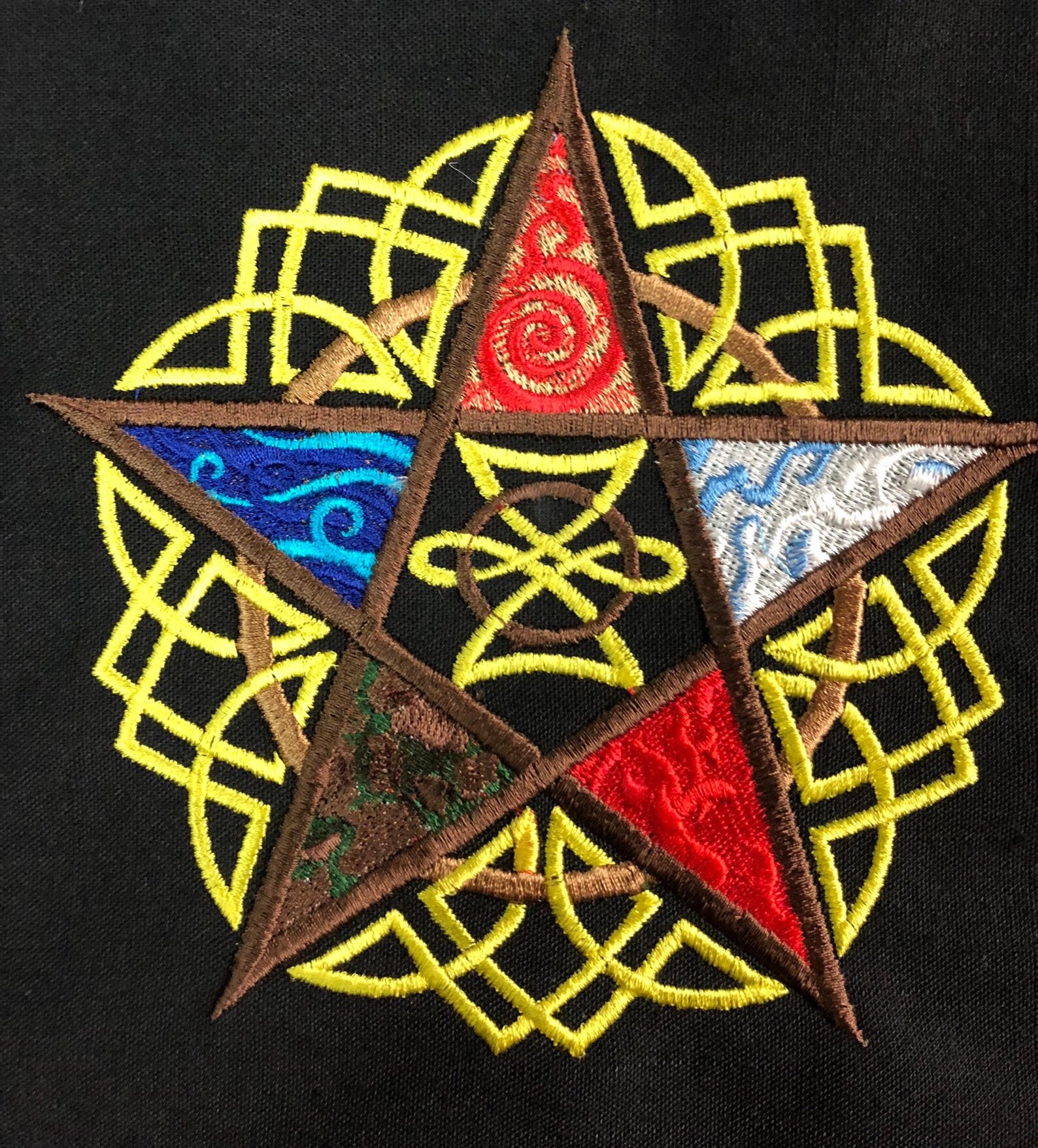 The Five Elements Pentacle Altar Cloth - Etsy