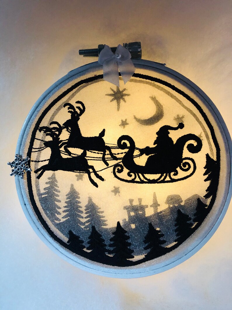 Embroidered Wonderment : Shadow Box Ornaments. - Etsy