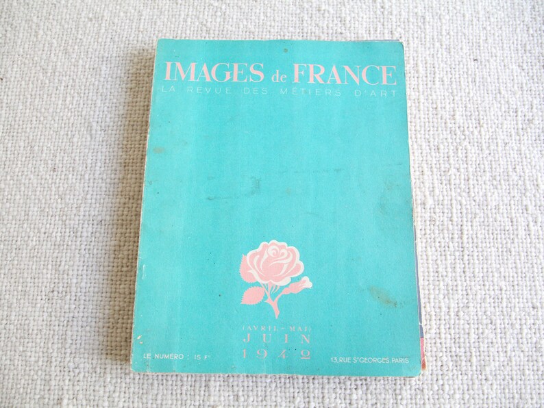 Vintage Art Fashion Magazine French Magazines Images De - Etsy