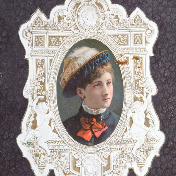 Antique Victorian Cardboard Box - Etsy