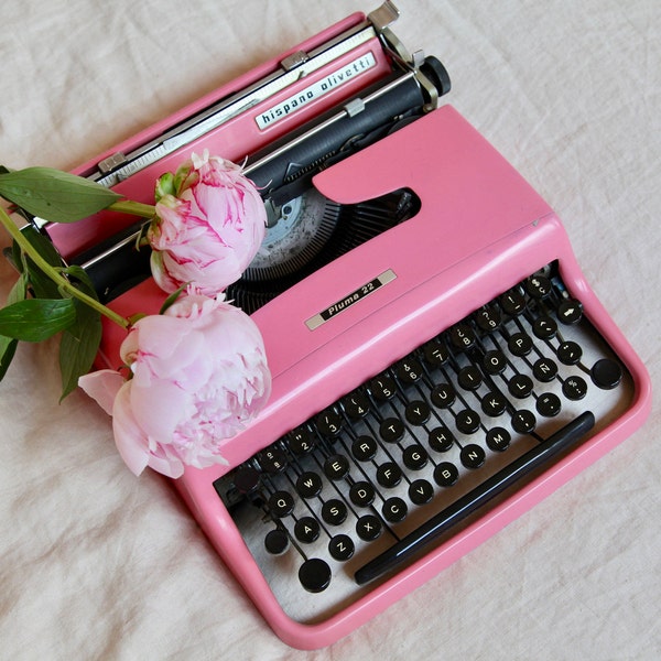 Pink Typewriter - Etsy