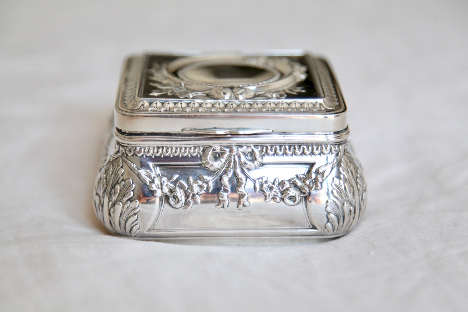 SOLD SOLD Sterling Silver Jewelry Box Silver Trinket Ring - Etsy
