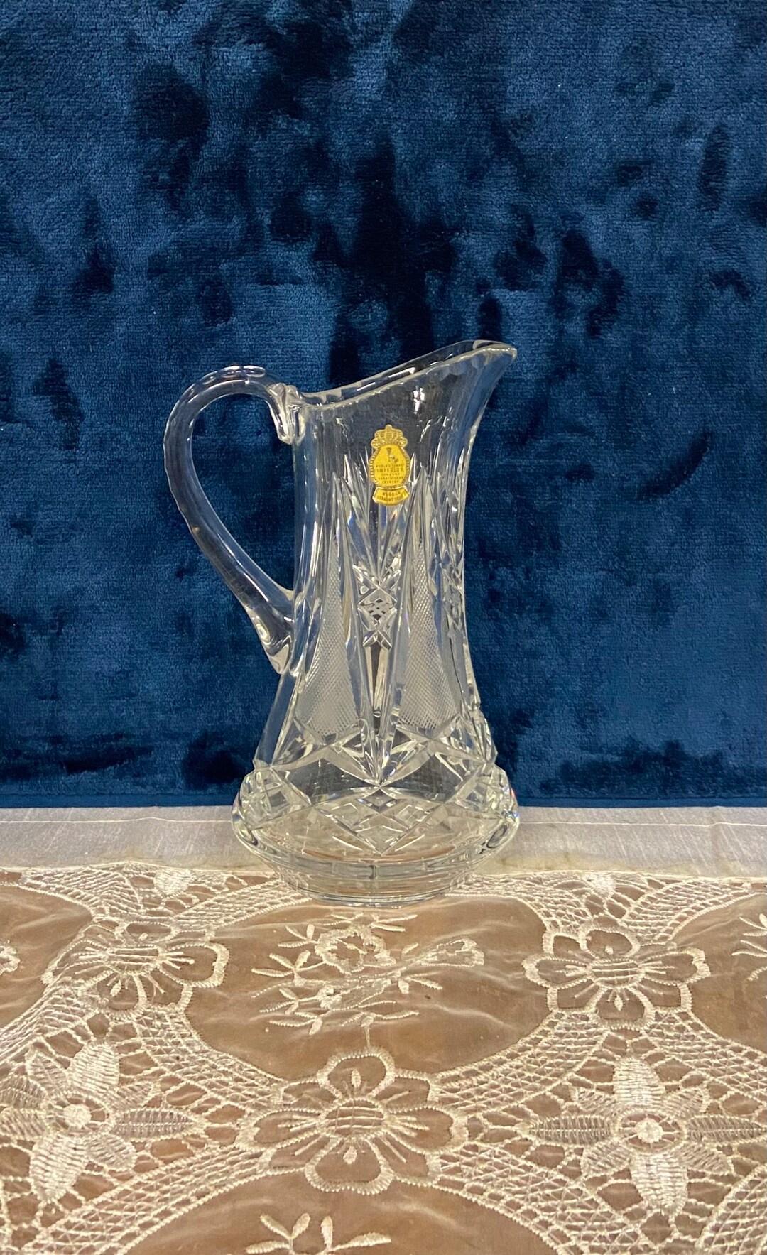 Imperlux Crystal Pitcher - Etsy