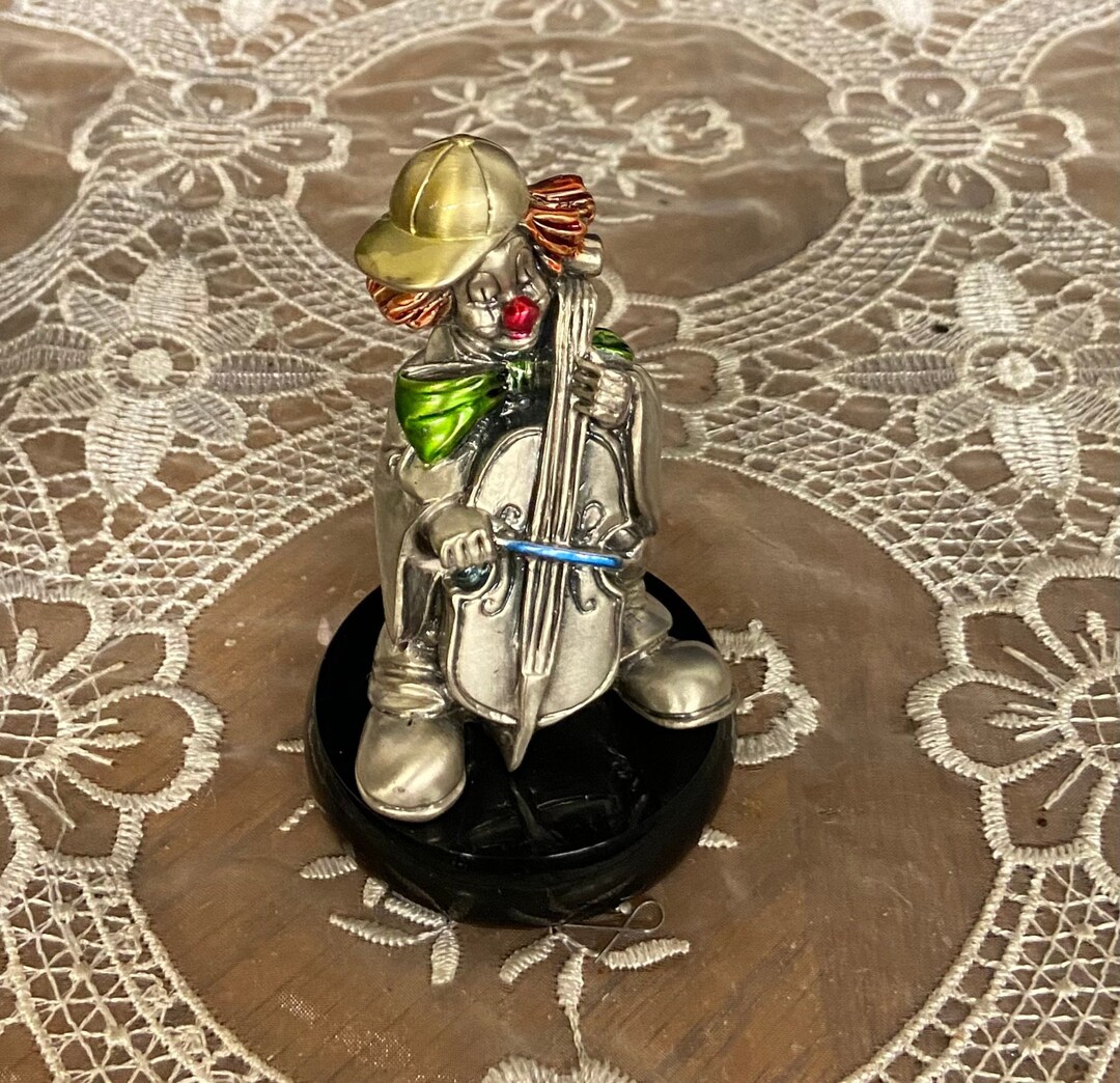 L'oggetto Mida 925 Silver Clown Figurine - Etsy